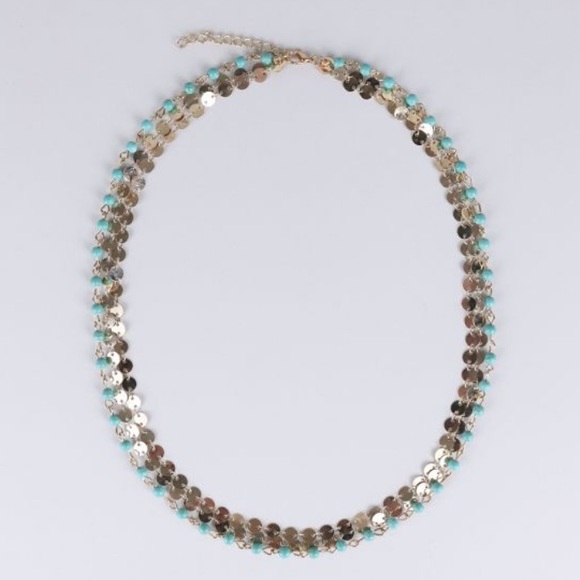 Jewelry | Multilayer Turquoise Chain Necklace Or Head Chain | Poshmark
